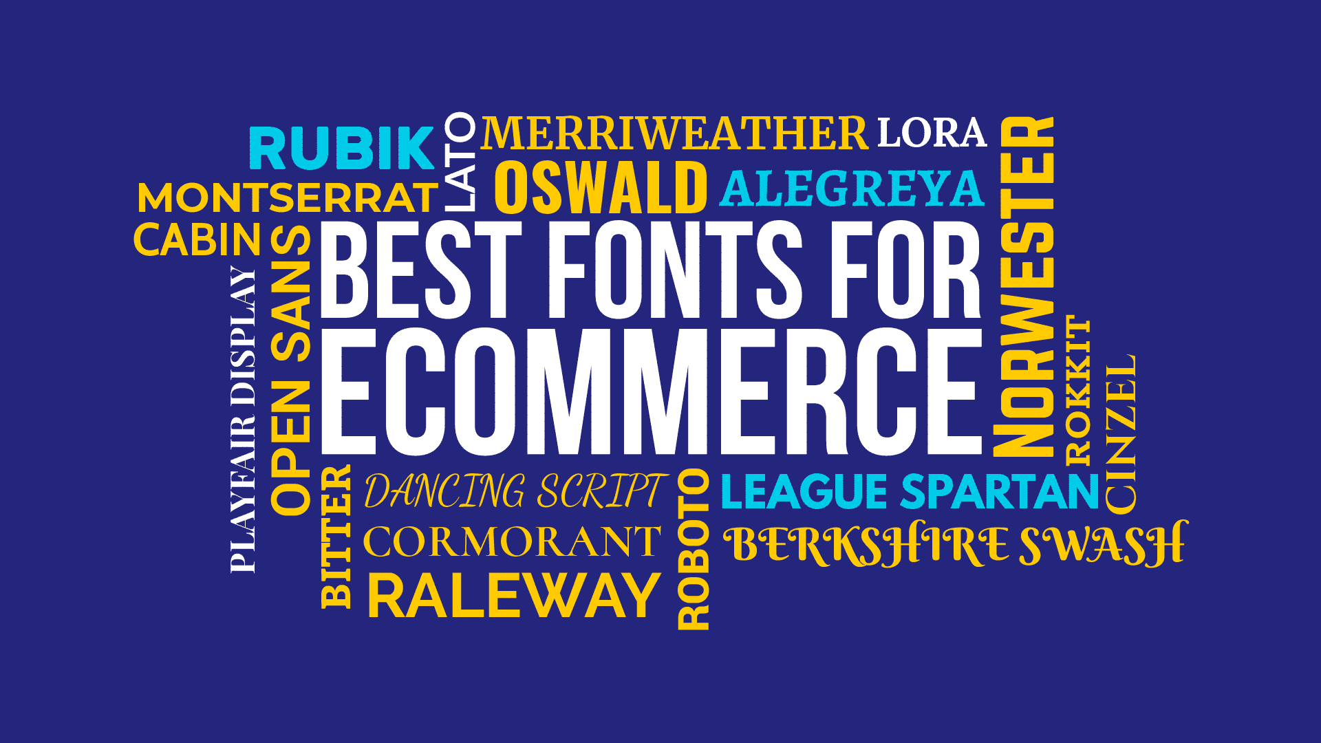 20 Best Fonts For Ecommerce Businesses | Rocketium Academy